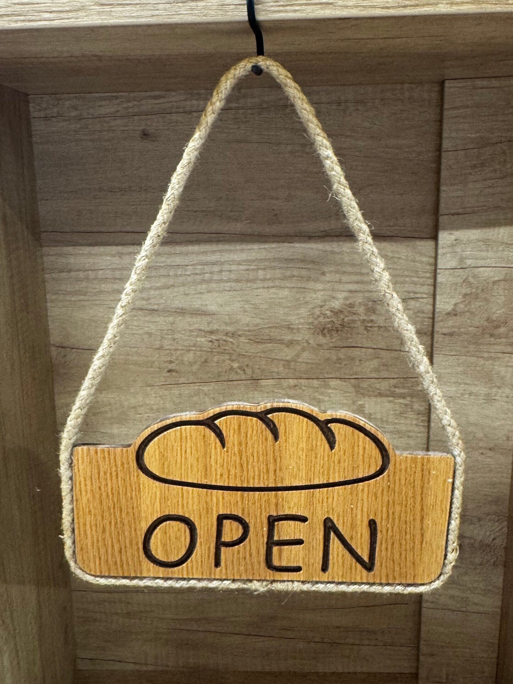 Open Closed Double Sided Sign for Bakeries, Bread Shops, Grocery Stores ...