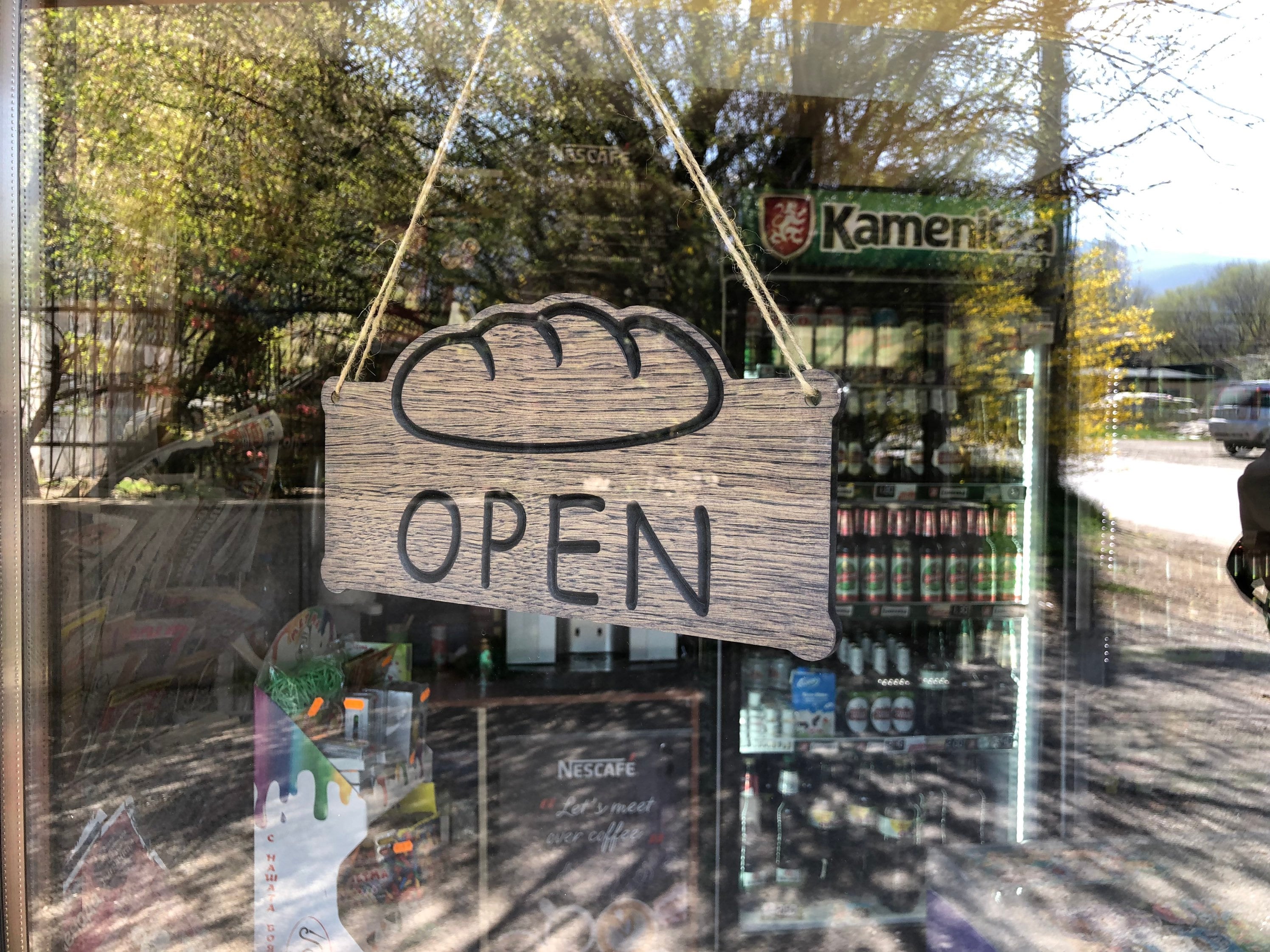 Open Closed Double Sided Sign for Bakeries, Bread Shops, Grocery Stores ...