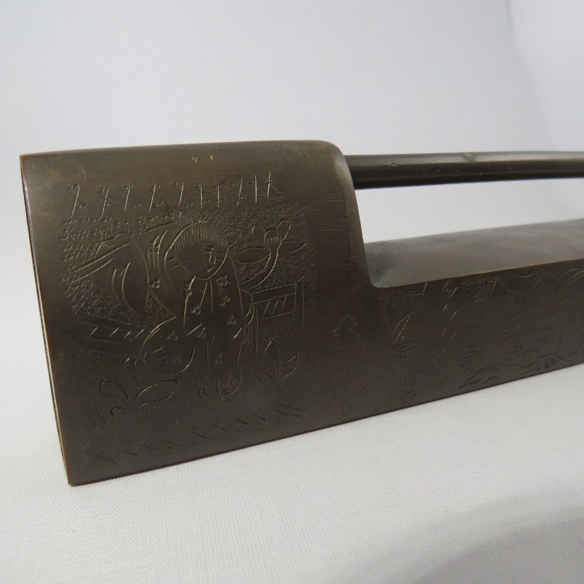 Large Antique Brass Asian Lock Without Key - Etsy