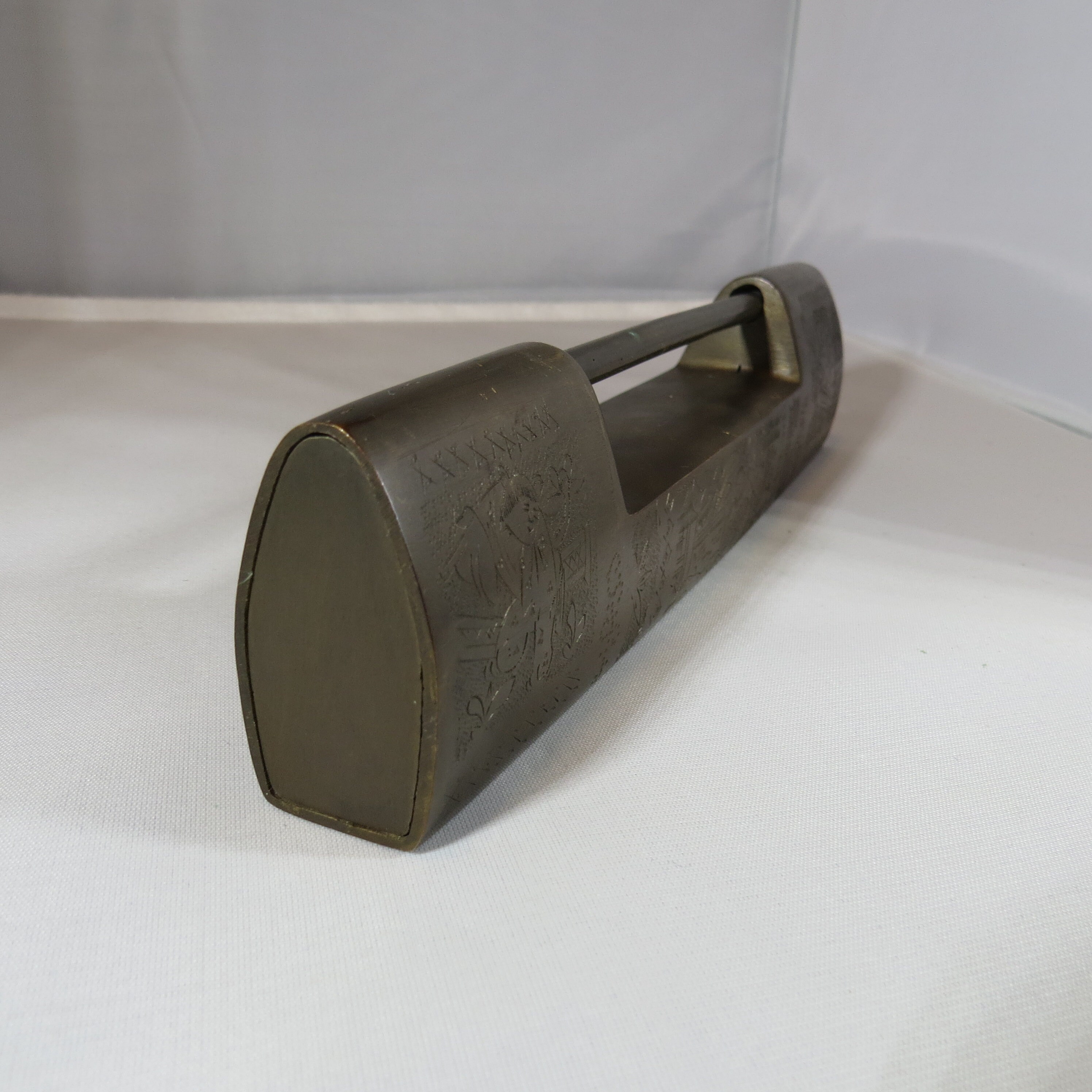 Large Antique Brass Asian Lock Without Key - Etsy