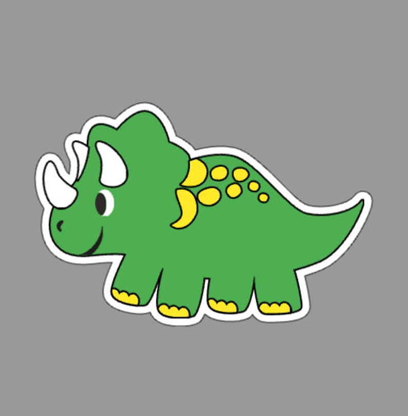 Dinosaur Vinyl Stickers, Personalized Dino Stickers, Back to School ...