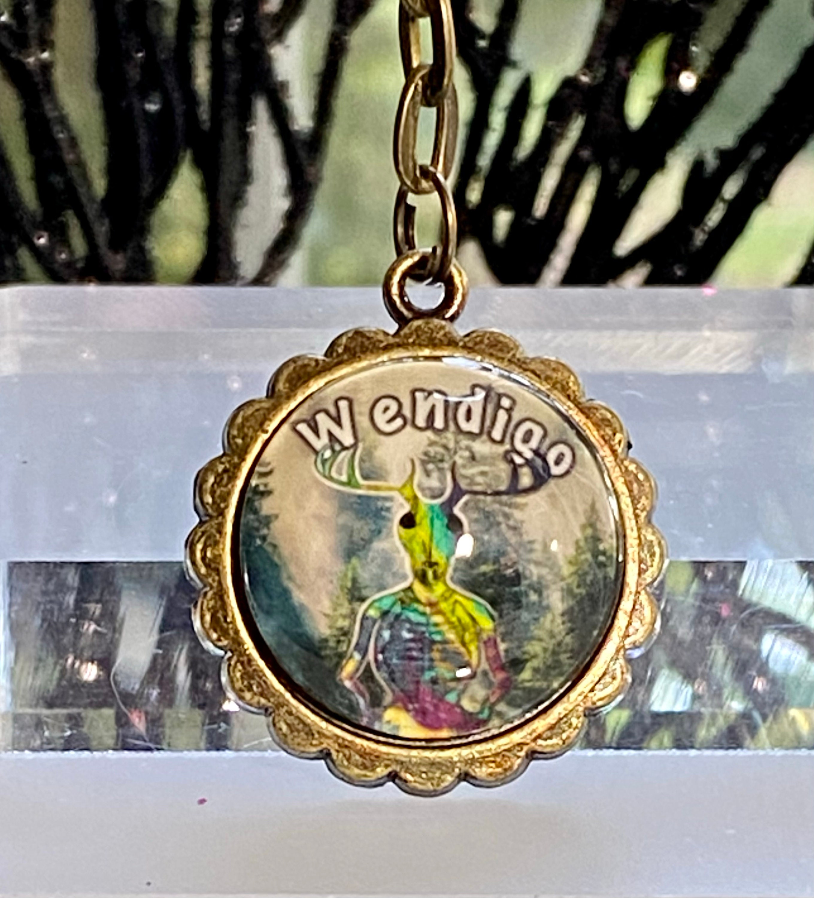 Cryptid Keychain Mothman, Fresno Nightcrawler Gift, Wendigo Keychain ...