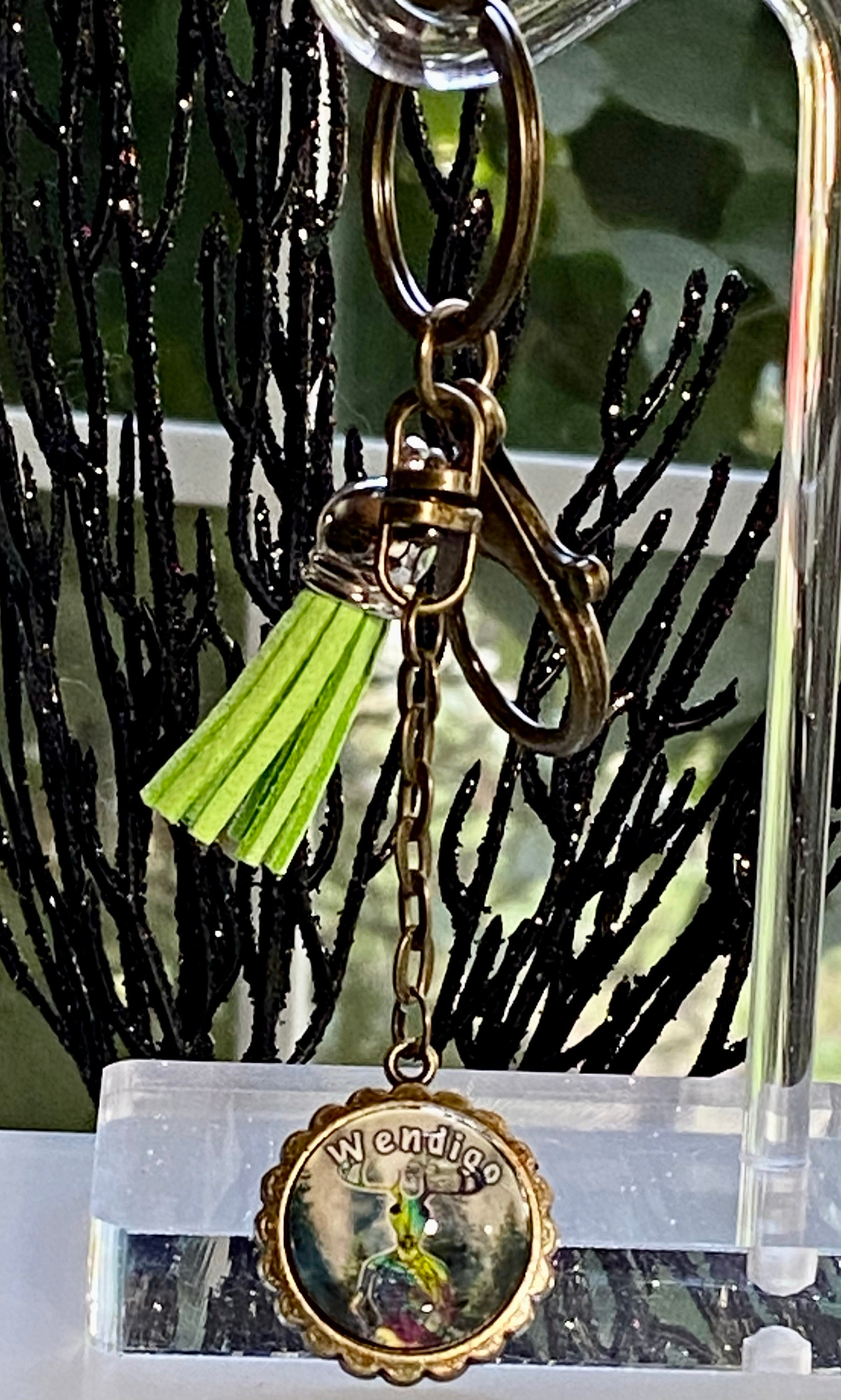 Cryptid Keychain Mothman, Fresno Nightcrawler Gift, Wendigo Keychain ...