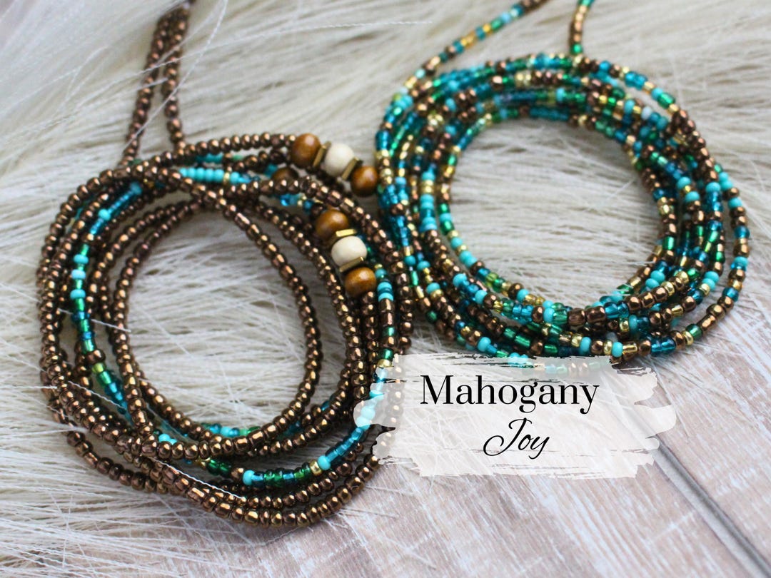 Waist Beads Set (2) | Clasp or Tie-on Option | Plus Size Friendly ...