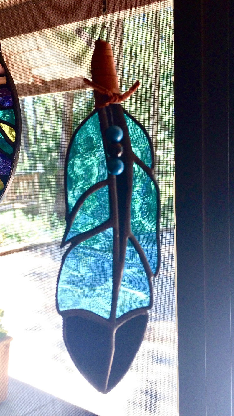Stained Glass Feathers - Etsy