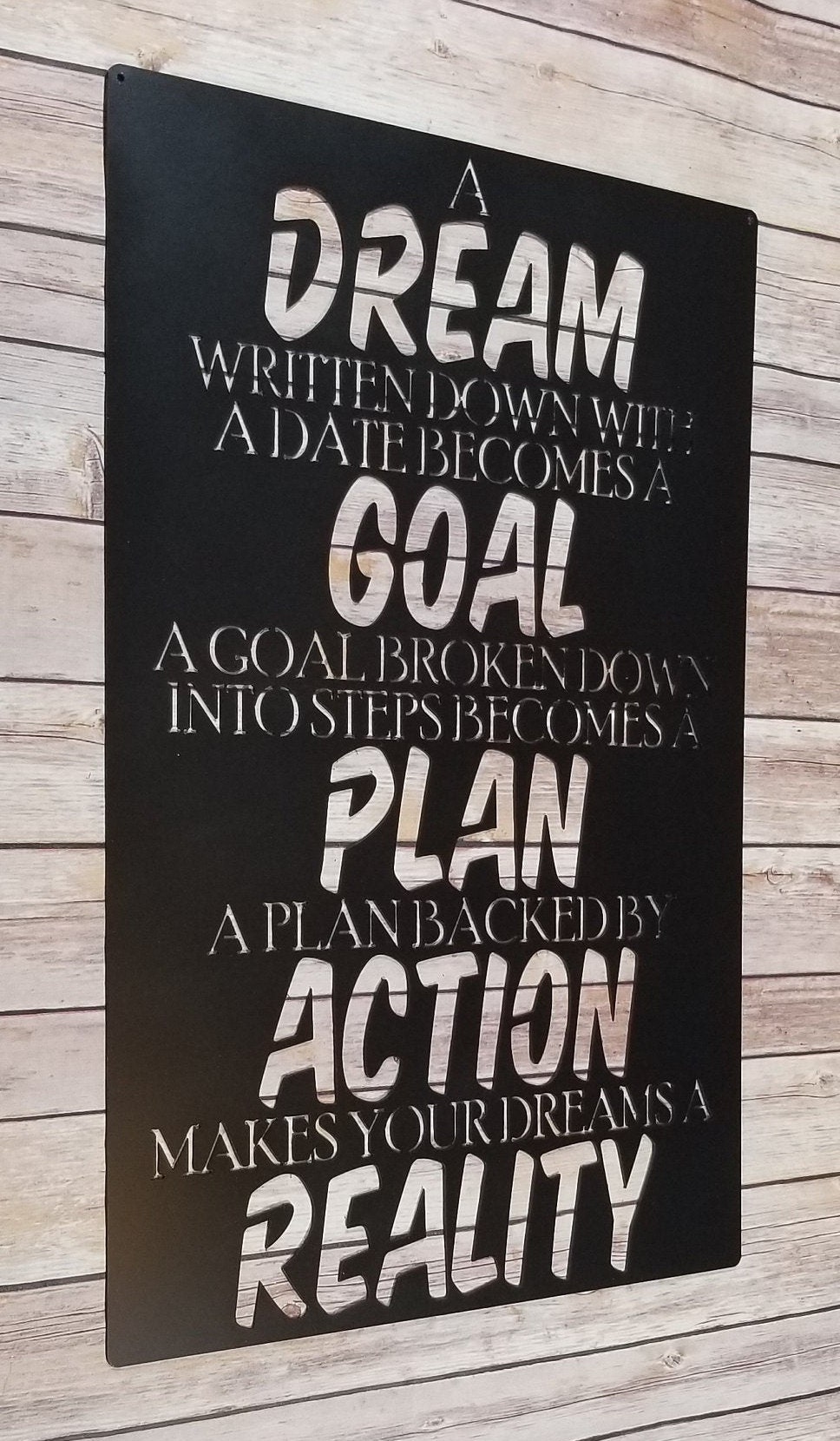 Dream Goal Plan Action Reality - Etsy