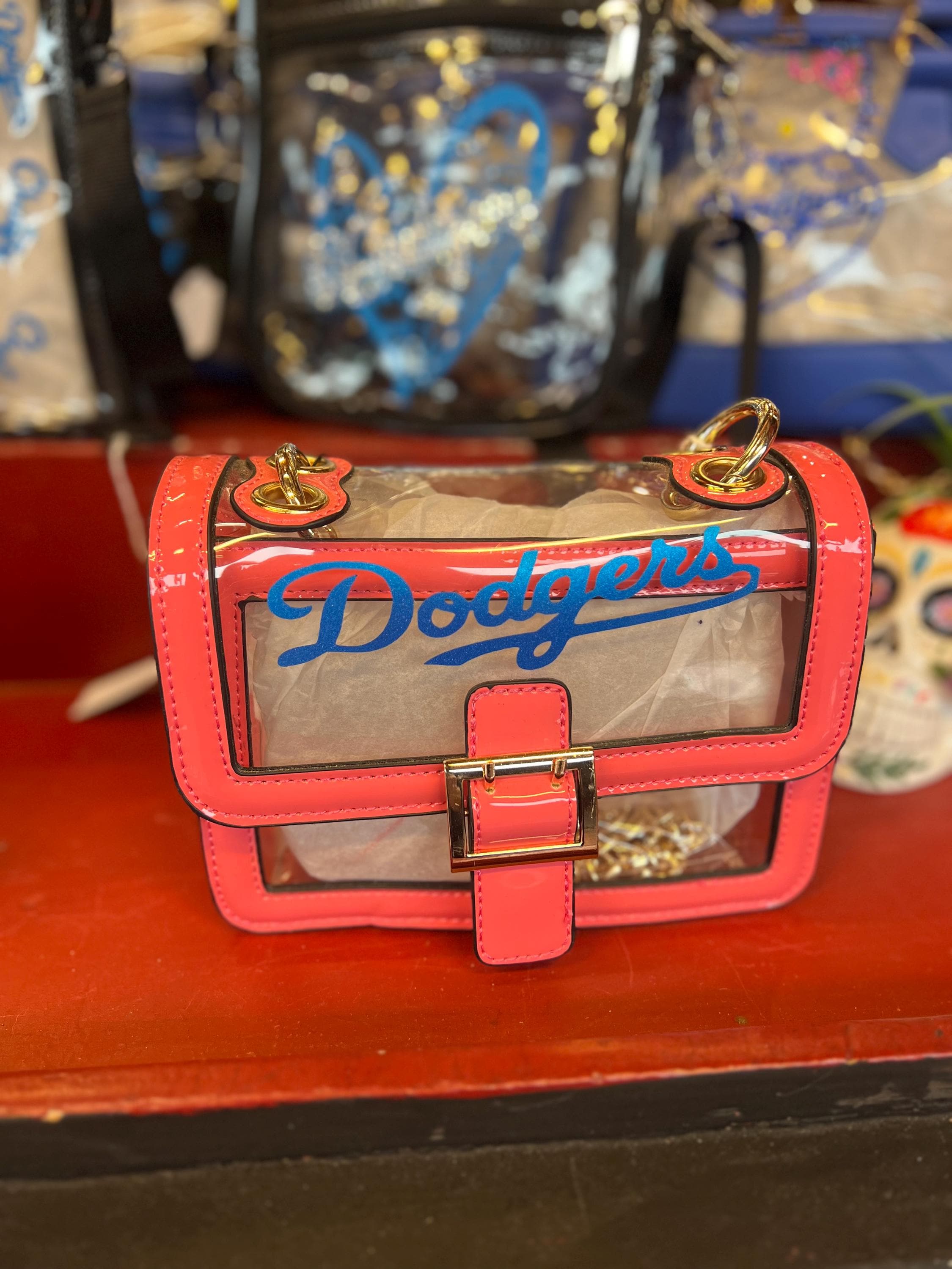 Purse Dodgers Stadium Bag in Pink. Concert Purse. Chula Dodgers Stadium ...