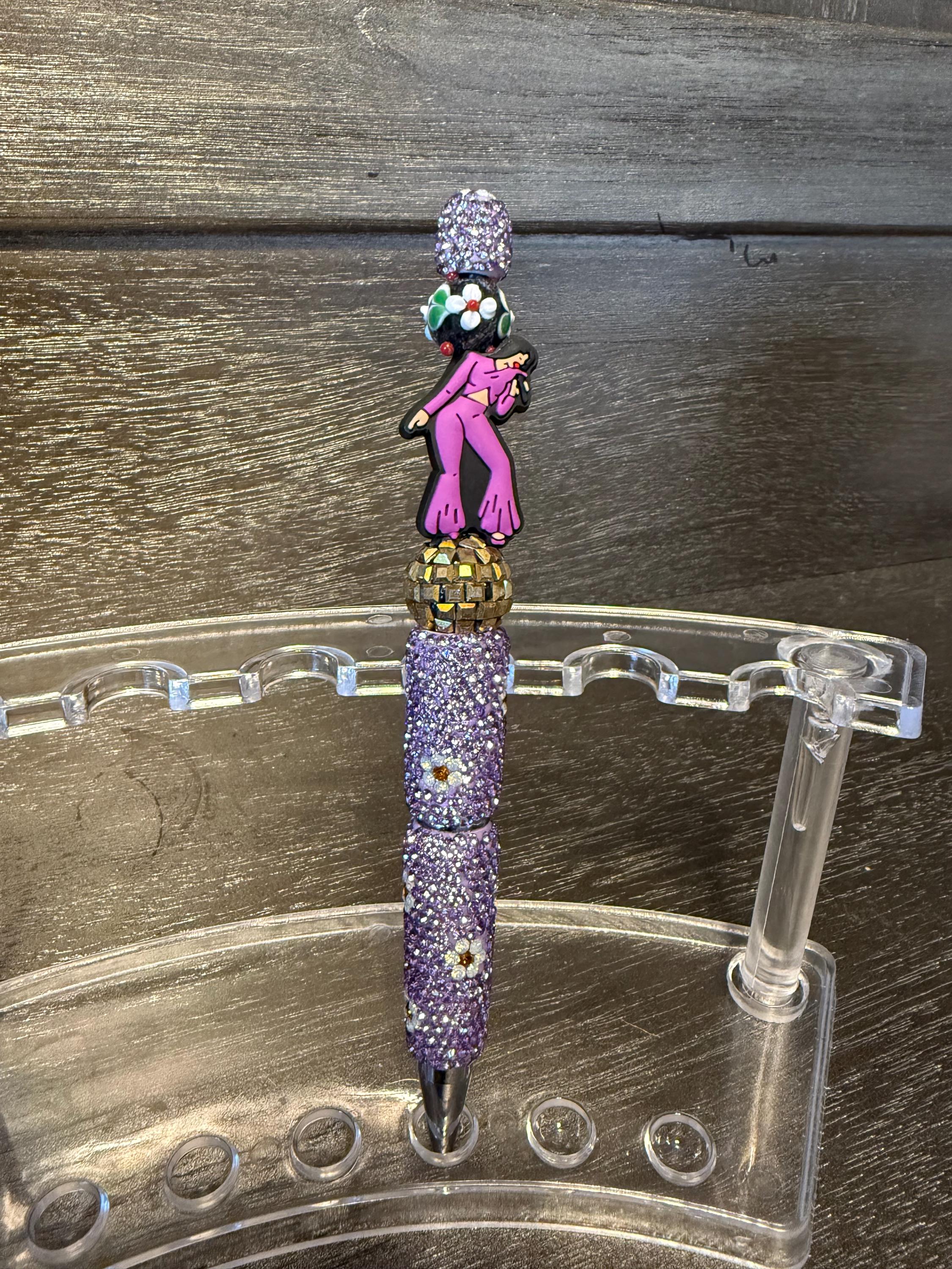 Tex Mex Beaded Pens of La Reina Selena. for Work Desk and Gift. Singer ...