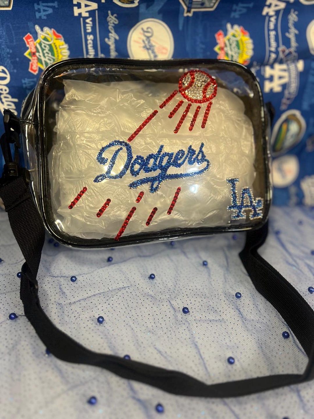 Shoulder or Adjustable to Crossbody Clear Stadium Dodgers Bag Purse Any ...