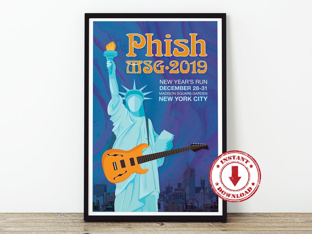 Digital Print—phish 2019 MSG Concert Poster 11" X 17"—download, Print ...