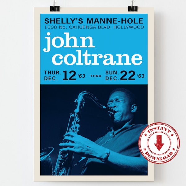 Coltrane Poster - Etsy