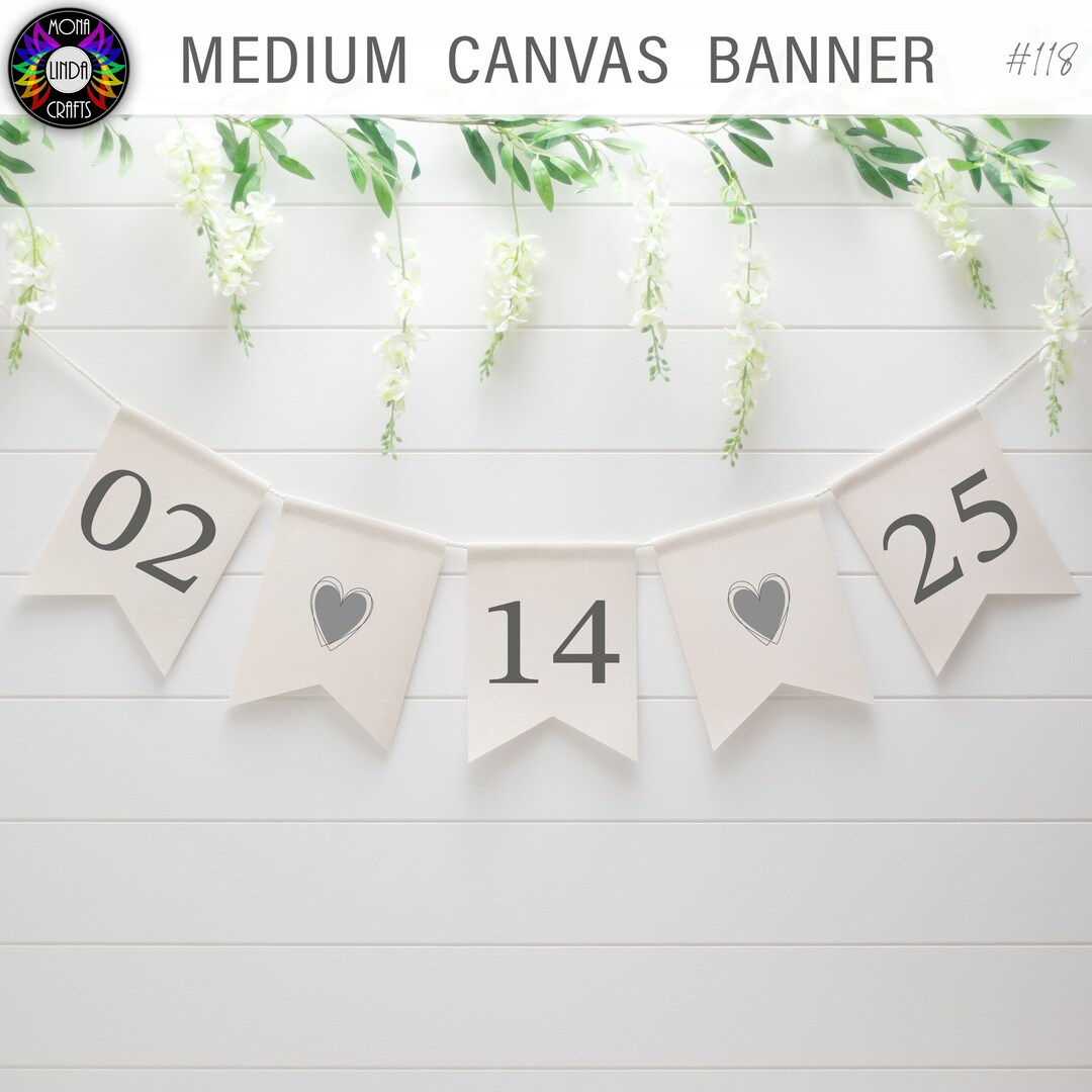 Custom Wedding Date Banner Wedding Date Banner, Special Date Banner ...