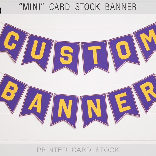 Personalized Card Stock Banner - Etsy