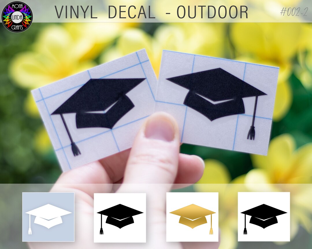 Graduation Hat Decal, Graduation Hat Sticker, Senior 2023 Sticker ...