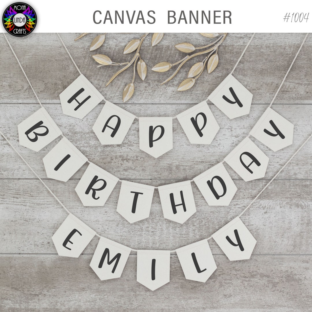 Happy Birthday Banner Personalized Banner Customized Birthday - Etsy