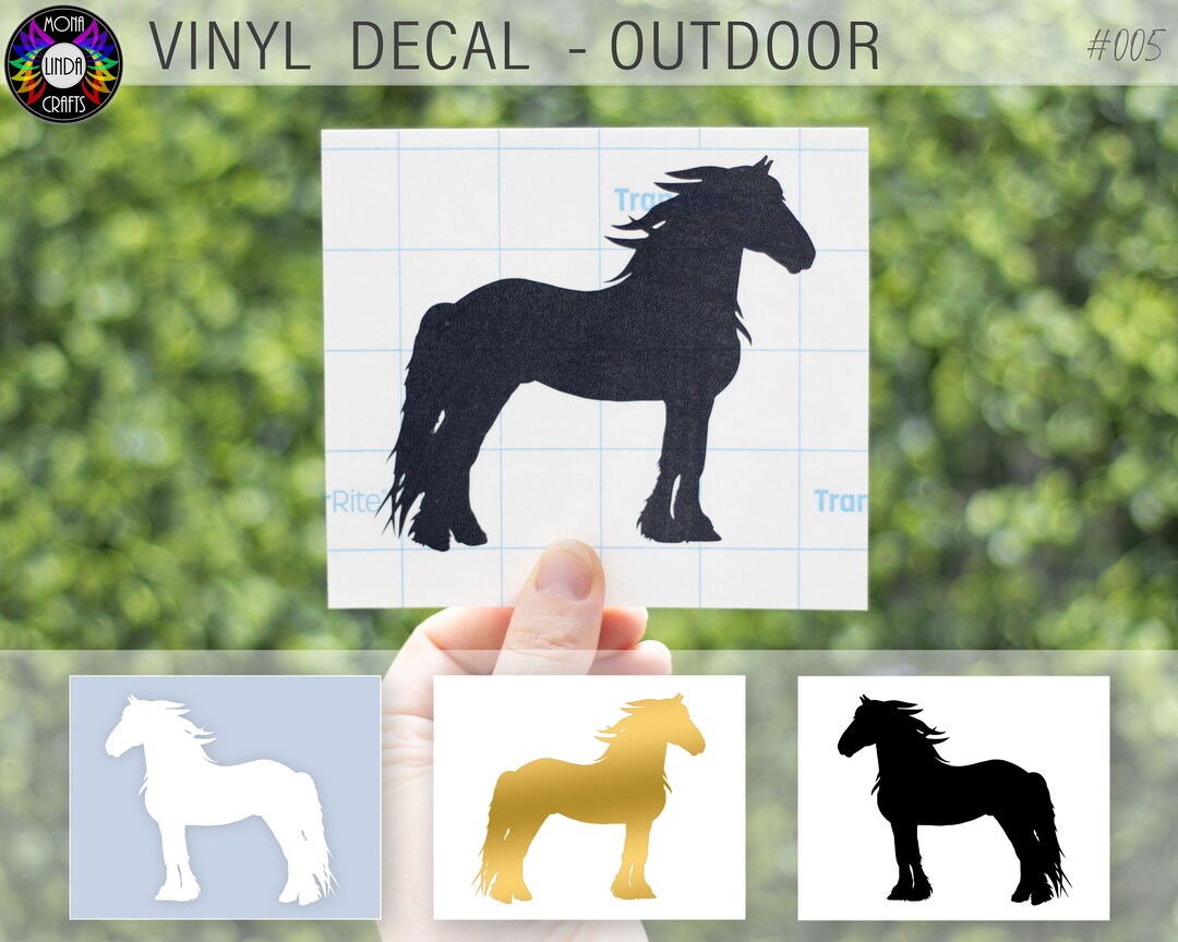 Friesian Horse Decal Friesian Sticker Horse Sticker Horse - Etsy