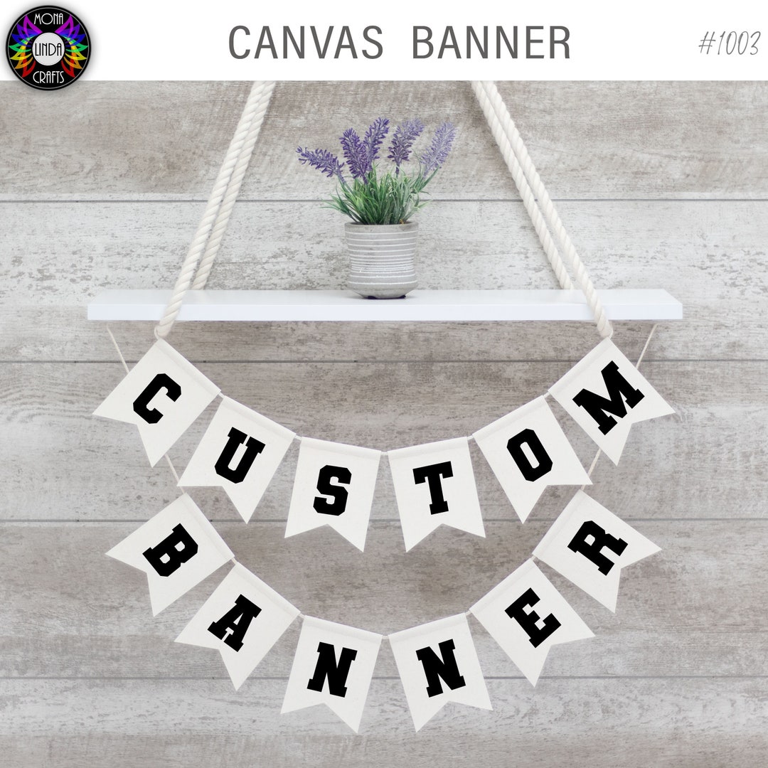 Custom Banner - Canvas Banner, Customized, Personalized Banner, Happy ...
