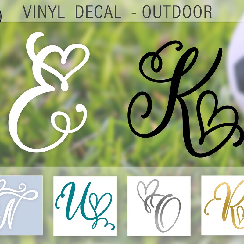 Fancy Letters Decal - Etsy