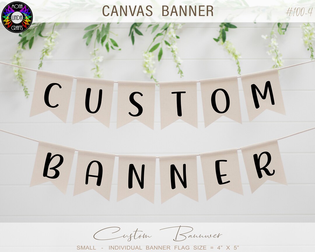 Custom Banner Canvas Banner Customized Personalized - Etsy