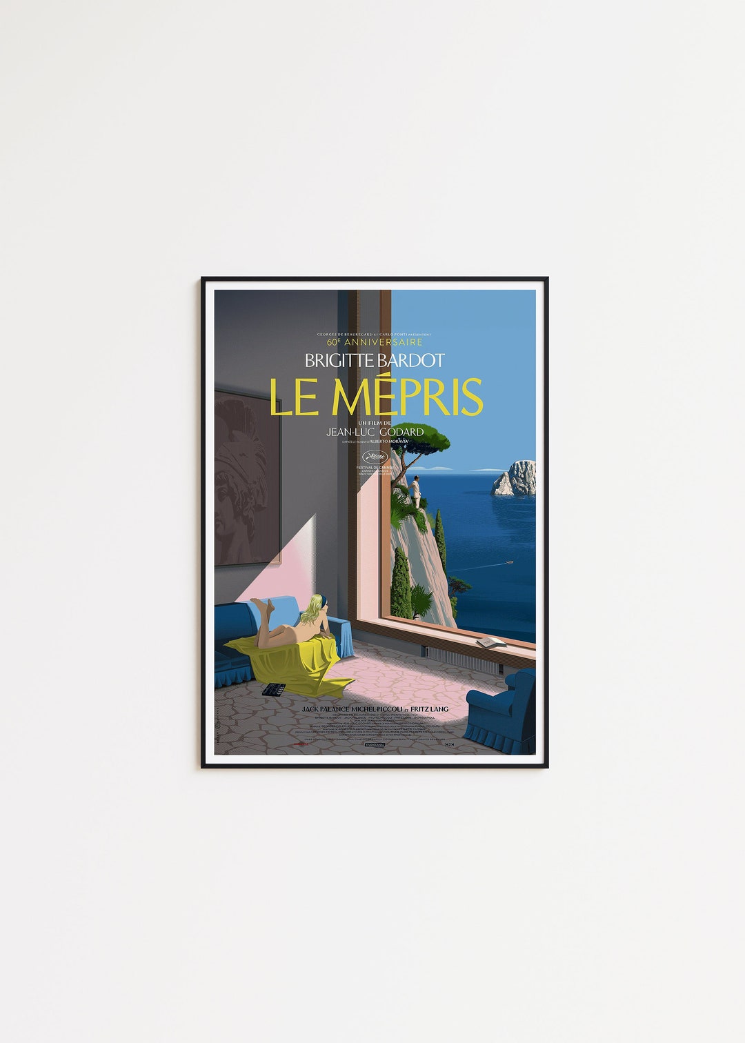 Le Mépris (contempt) Movie Poster | 1963 | Classic French Cinema ...