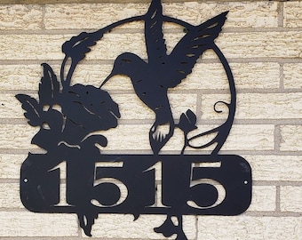 Metal Two Layer Modern Address Sign Custom Numbers Plasma Cut | Etsy