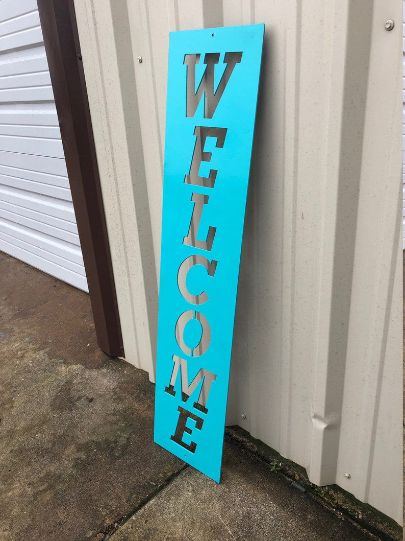 Metal Welcome Sign Custom Plasma Cut Sign Art - Etsy