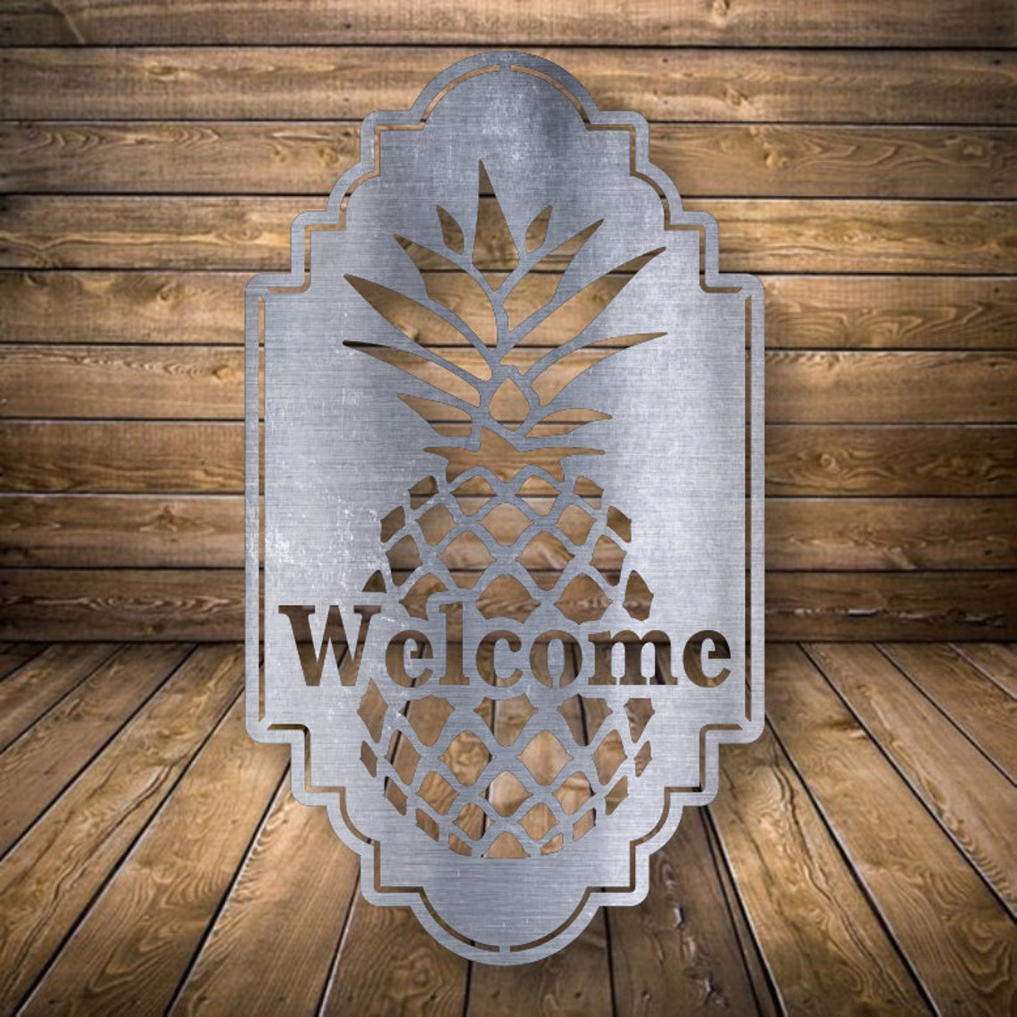 Metal Welcome Pineapple Sign Custom Size and Color - Etsy
