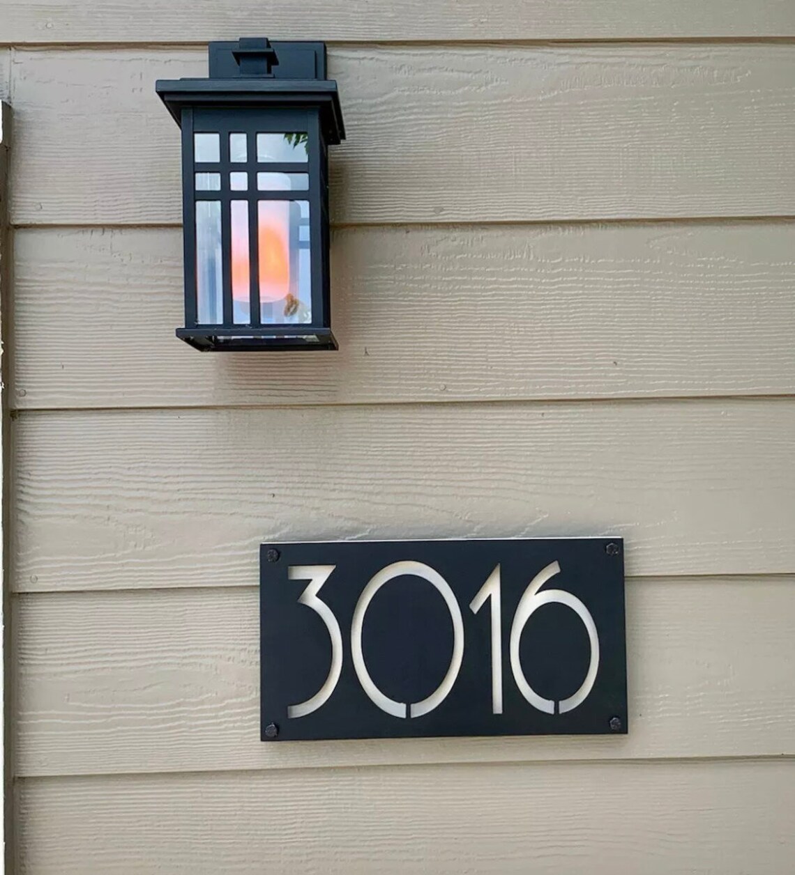 Metal Vintage Address Sign Two Layer Plasma Cut Metal Art Custom ...