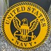 Metal Navy USN Crest Single or Double-layer Custom Paint - Etsy