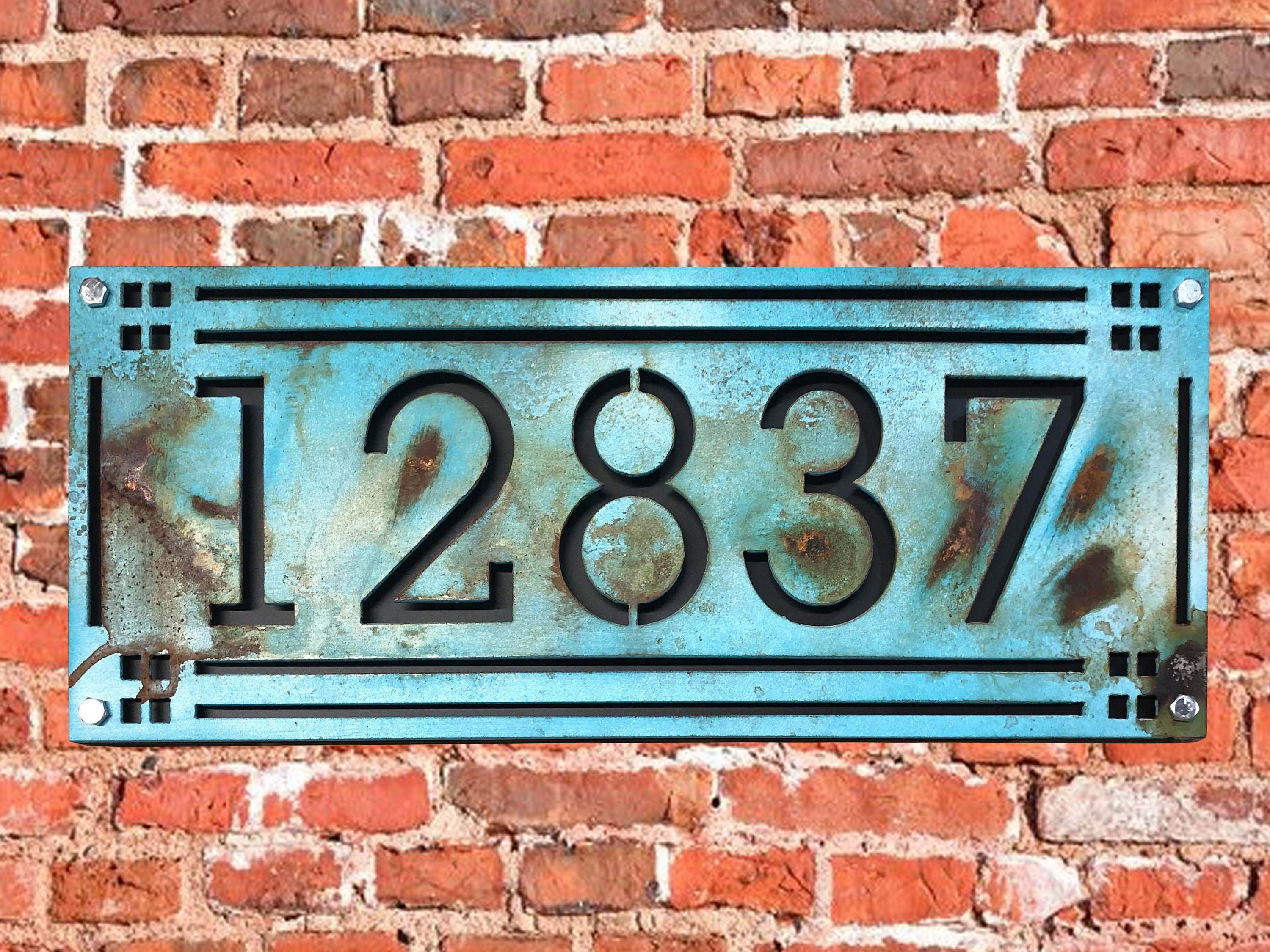 Vintage Rustic Address Sign / Number Plaque / Home Address Sign - Etsy