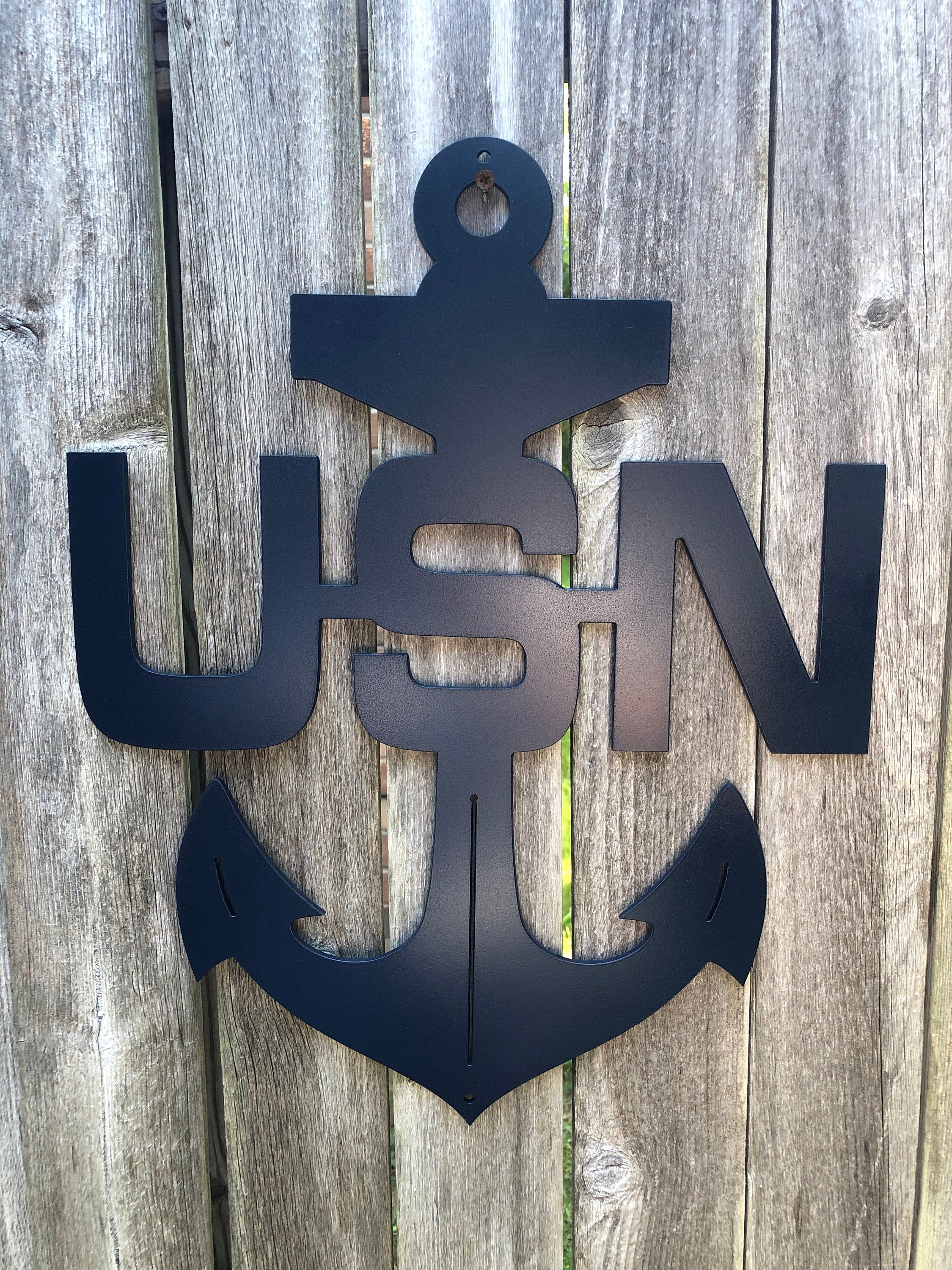 Metal USN Navy Anchor Plasma Cut Sign Art Military Sailor Boat Ship - Etsy