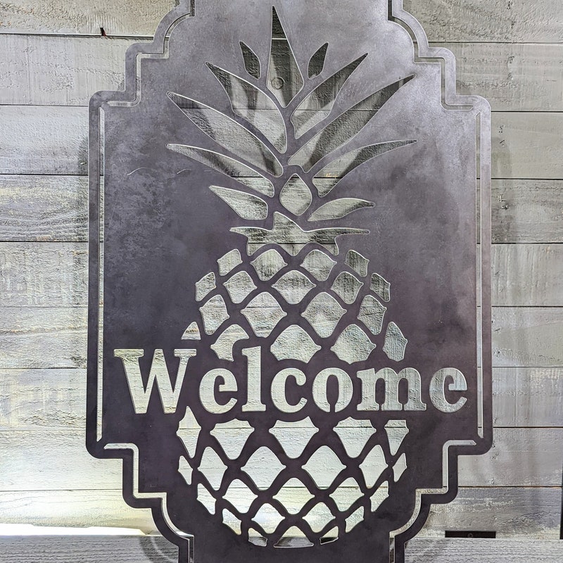 Pineapple Welcome Sign - Etsy