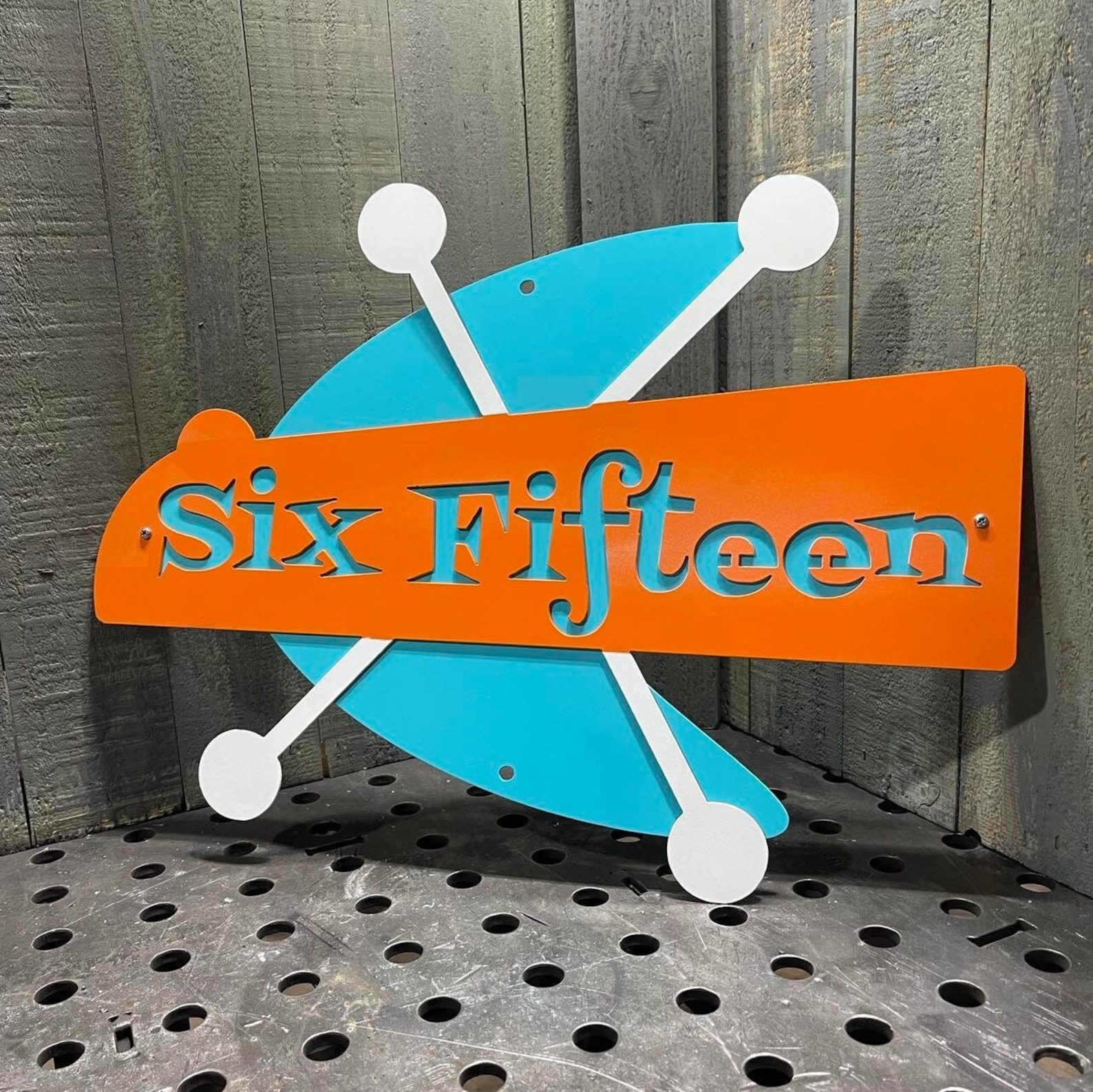 Metal Mid Century Modern Custom Address Sign WORDS Plasma Cut Sign Art ...