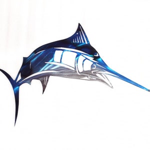 Metal Marlin Plasma Cut Sign Art Fish Swordfish - Etsy