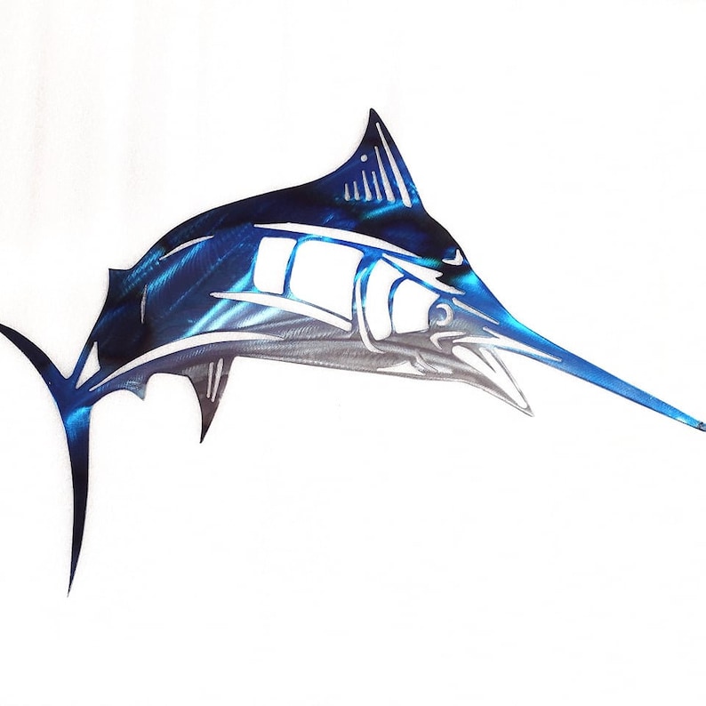 Metal Marlin Plasma Cut Sign Art Fish Swordfish - Etsy