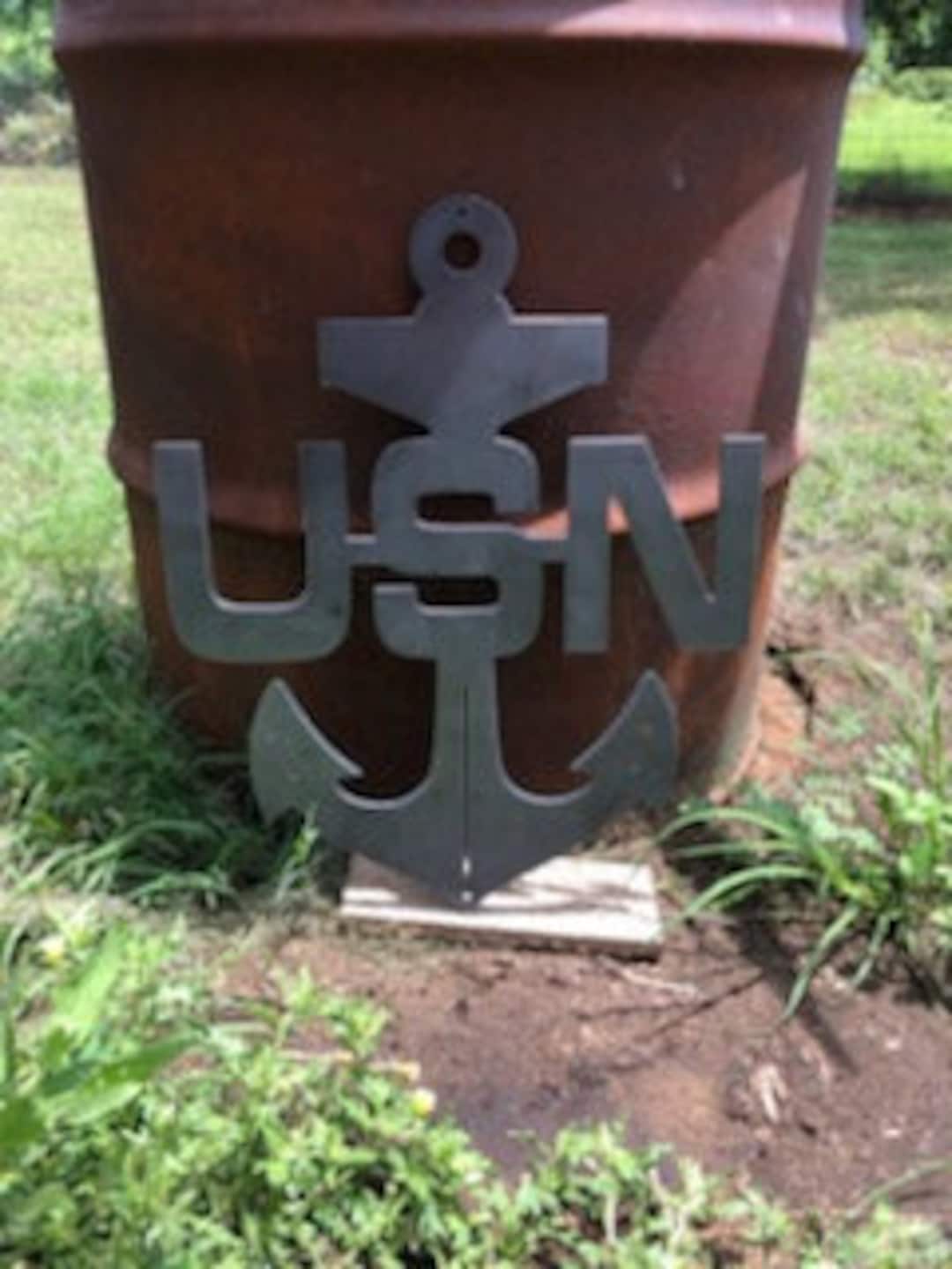 Metal USN Navy Anchor Plasma Cut Sign Art Military Sailor Boat Ship - Etsy