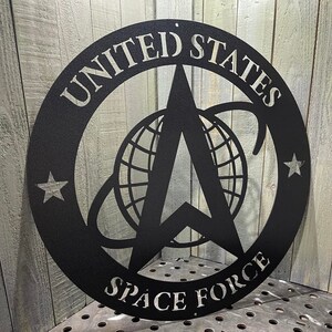 Metal Space Force Crest Logo Plasma Cut Sign Art Military - Etsy