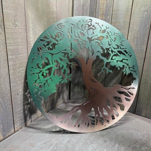Metal Tree of Life Three Color Plasma Cut Sign Art - Etsy