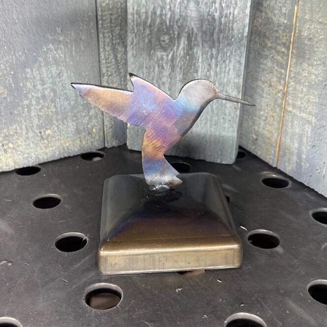 Hummingbird Fence Post Topper - Etsy
