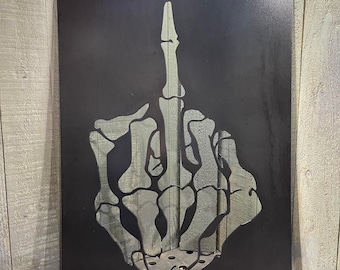 Middle Finger Metal - Etsy
