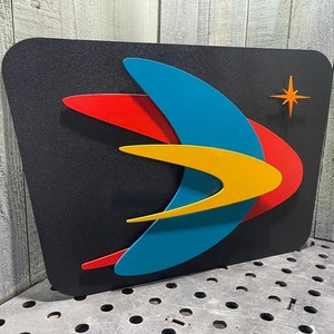 Metal Boomerang Mid-century Modern MCM Home Decor Layered Plasma Cut ...