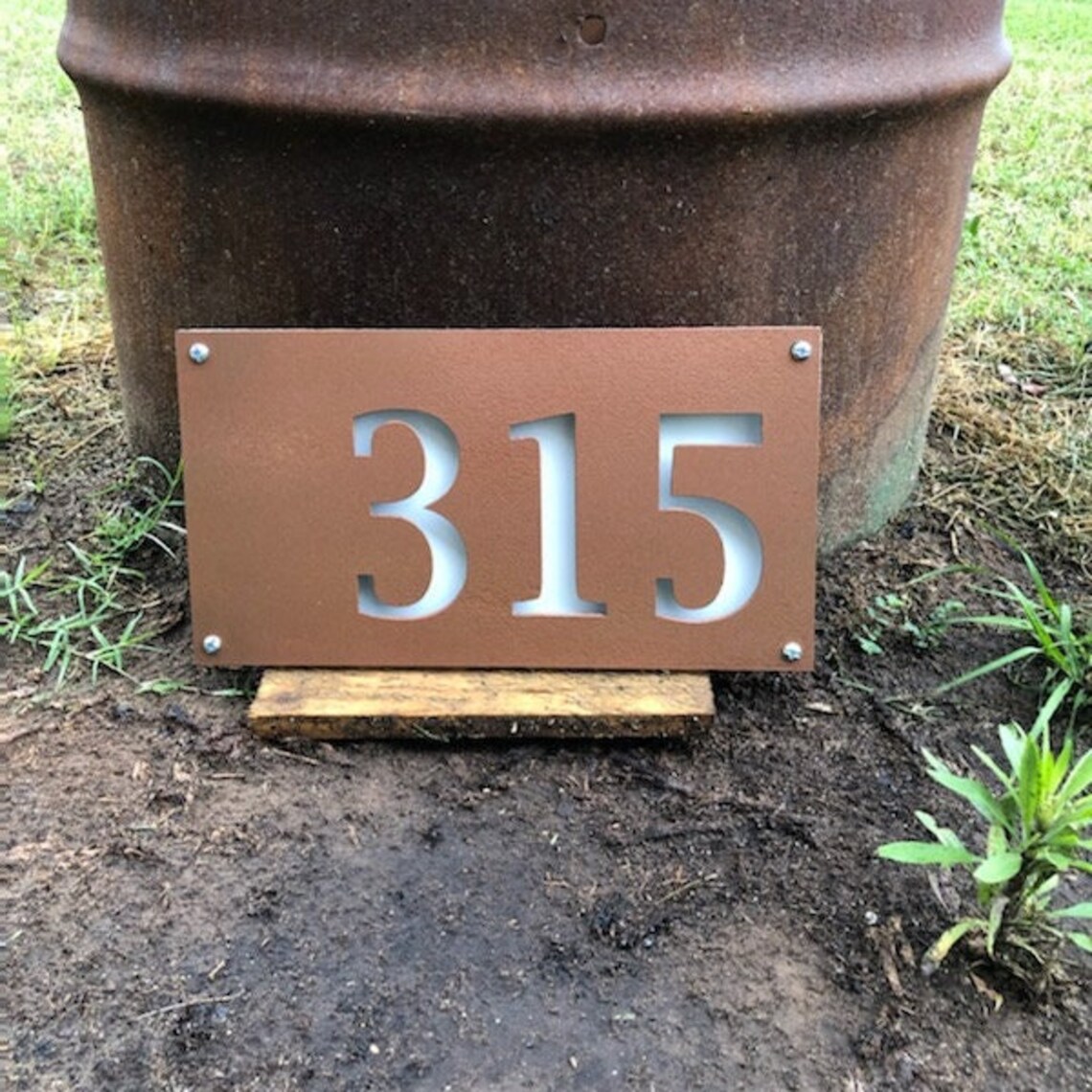 Metal Two Layer Modern Address Sign Custom Numbers Plasma Cut Sign Art ...