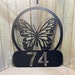 Metal Butterfly Address Sign Plasma Cut Sign Art House Numbers - Etsy