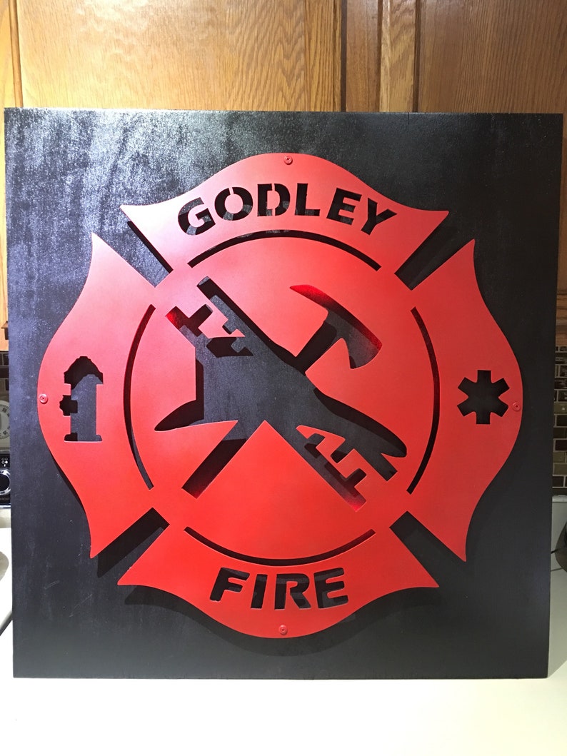 Maltese Cross Metal sign with or without LEDs Custom | Etsy