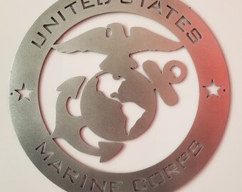 Marine Corps Metal Sign - Etsy