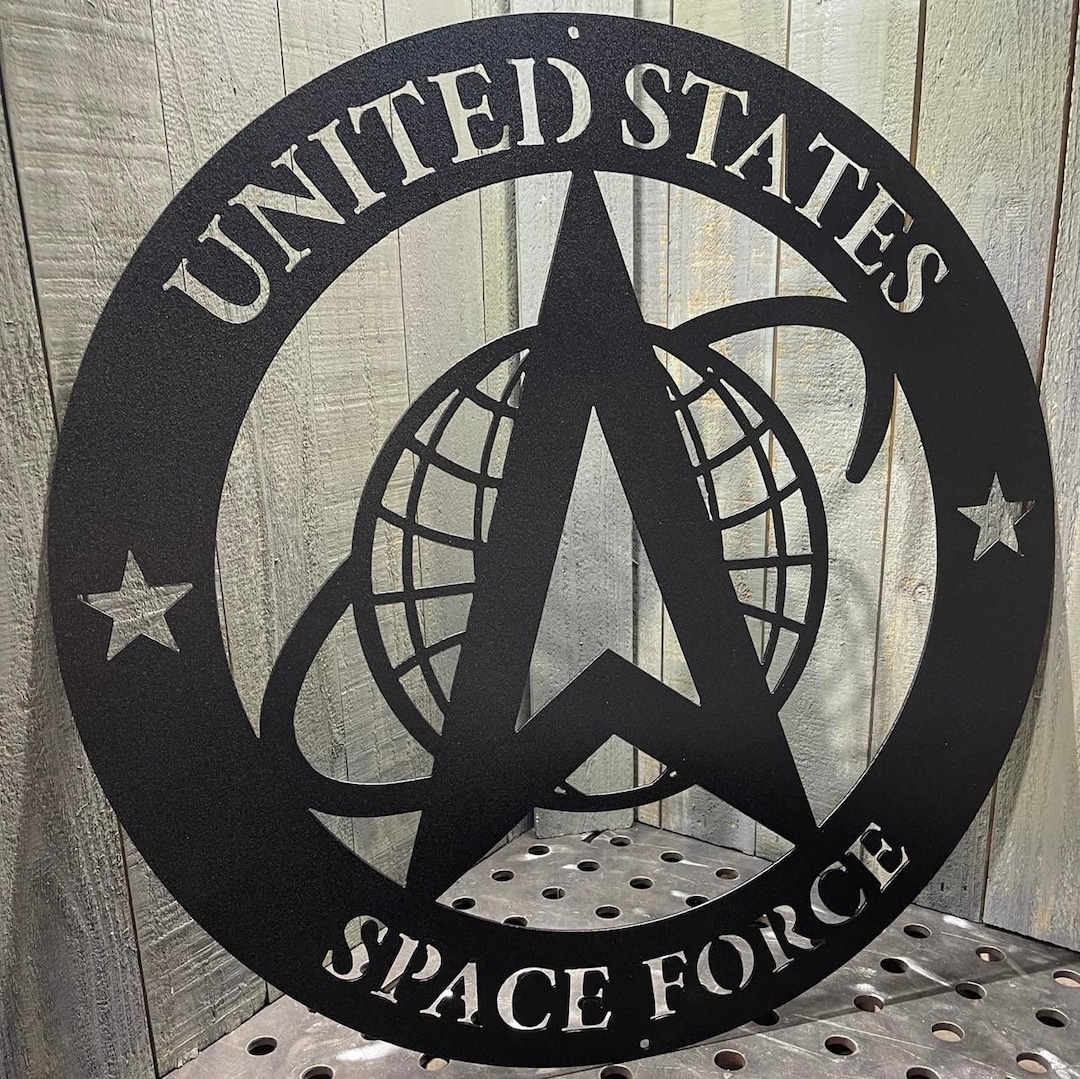 Metal Space Force Crest Logo Plasma Cut Sign Art Military - Etsy