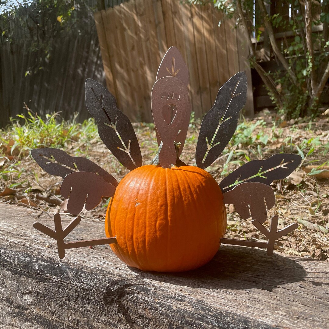 Metal Turkey Feathers and Body Pieces Thanksgiving Fall Decoration - Etsy