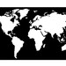 Metal World Map Negative Space Countries Globe Earth Plasma Cut Sign ...