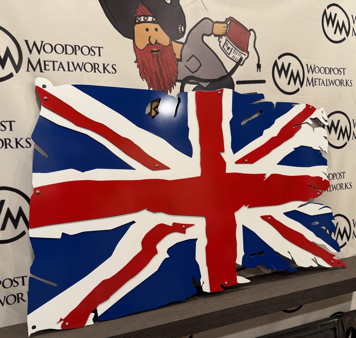 Metal Tattered UK Flag United Kingdom Union Jack Plasma Cut Sign Art - Etsy