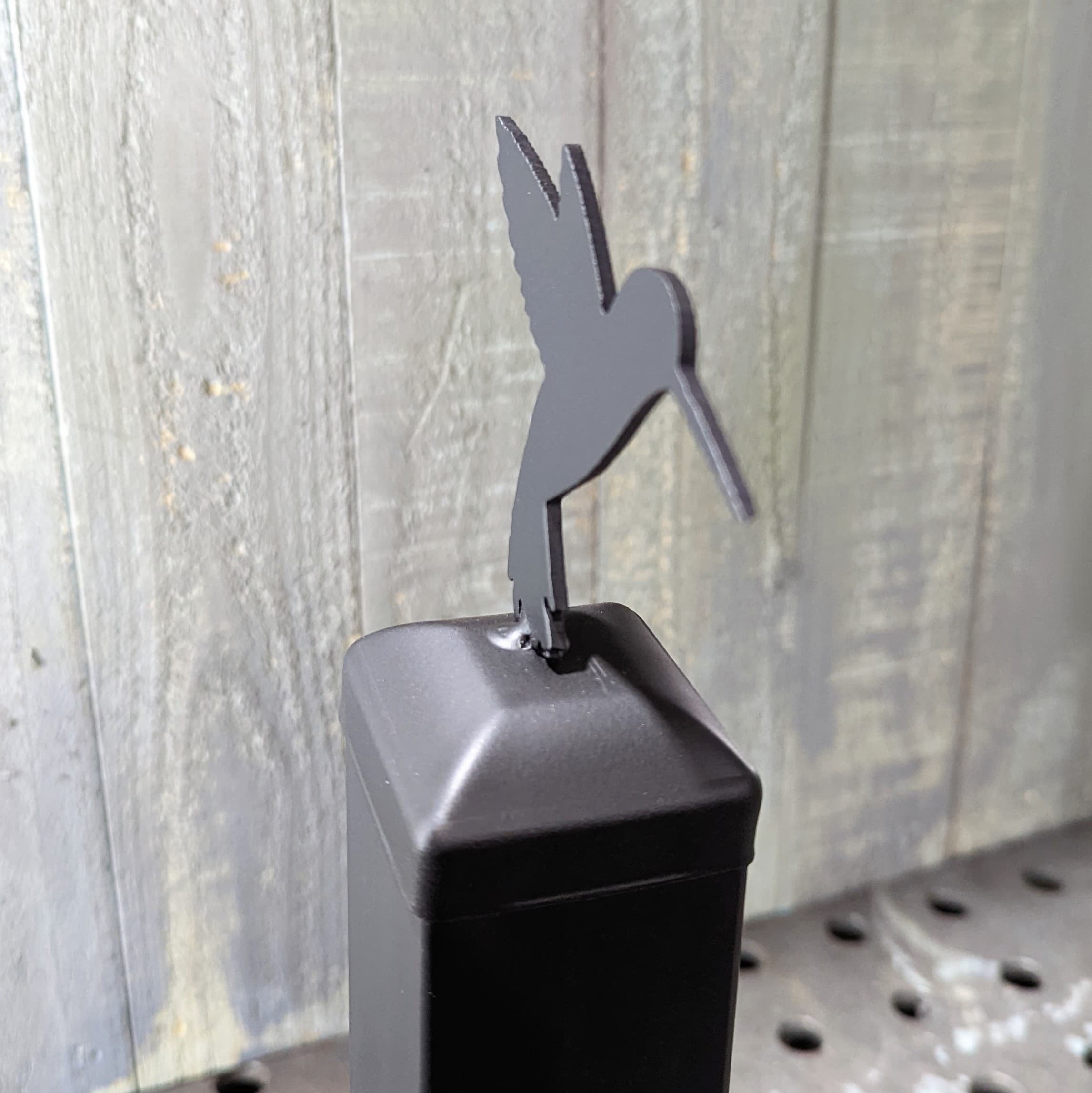 Hummingbird Fence Post Topper - Etsy
